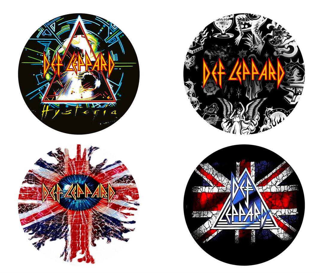 DEF LEPPARD Button Badges X 4 (5.8cm) - Etsy Australia