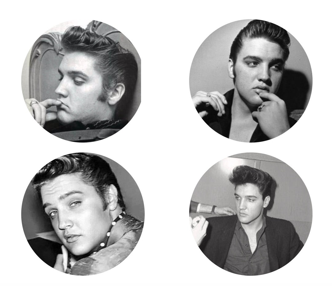 ELVIS PRESLEY Vintage Style Button Badges X 4 5.8cm - Etsy