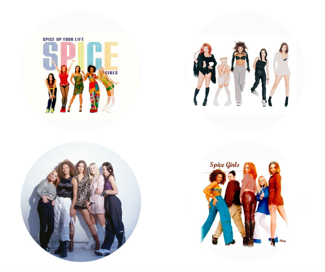 SPICE GIRLS Button Badges X 4 (5.8cm) - Etsy