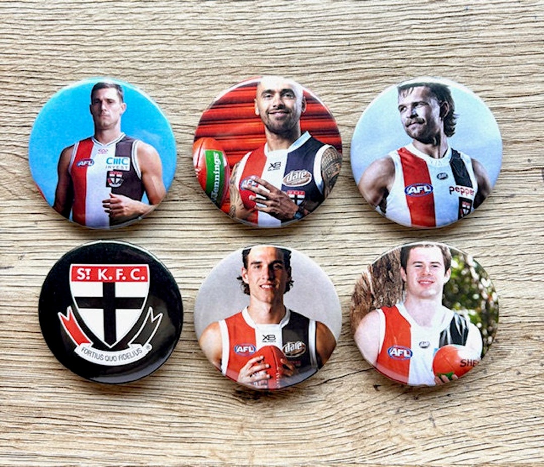 ST.KILDA Saints Badges X 6 Pack - Etsy