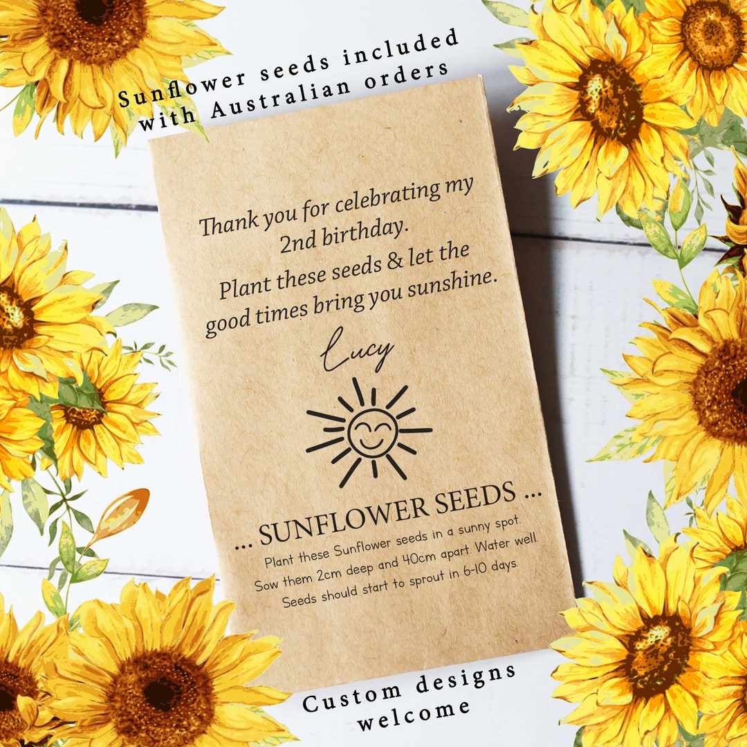 Party Favours, Seed Packets, Custom Seed Packets, Birthday Favor, Nurse ...