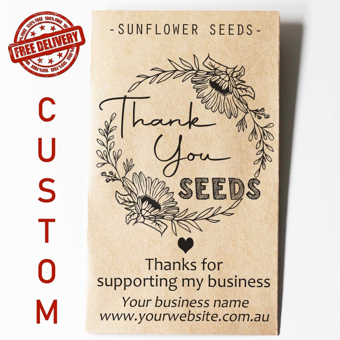Business Thank You, Seed Packet Favors, Seed Favor, Business Favor ...