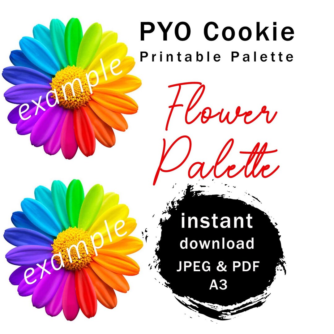 PYO Cookie Palette, Cookie Palette Digital File, Instant Download ...