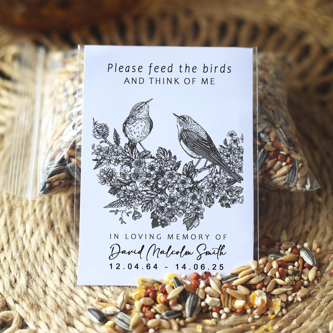 Personalized Funeral Seed Packets: in Memory Favors - Etsy