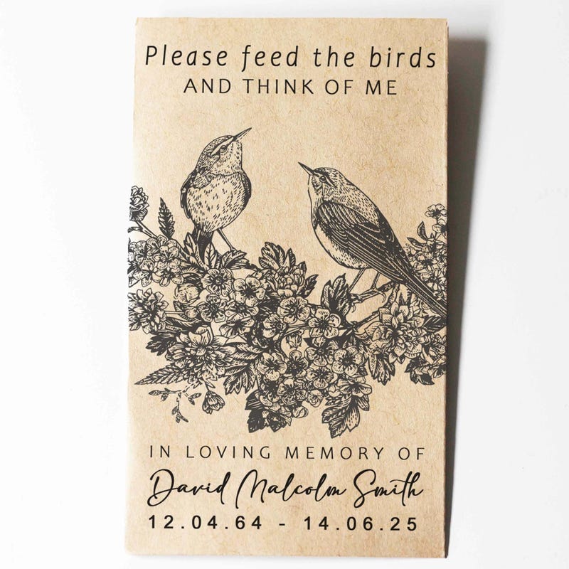 Bird Seed Memorial Packets - Etsy