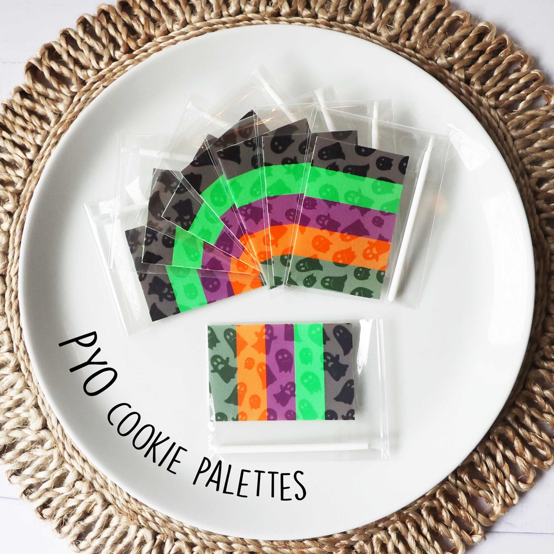 Halloween PYO Cookie Palette, Rainbow Edible Paint - Etsy