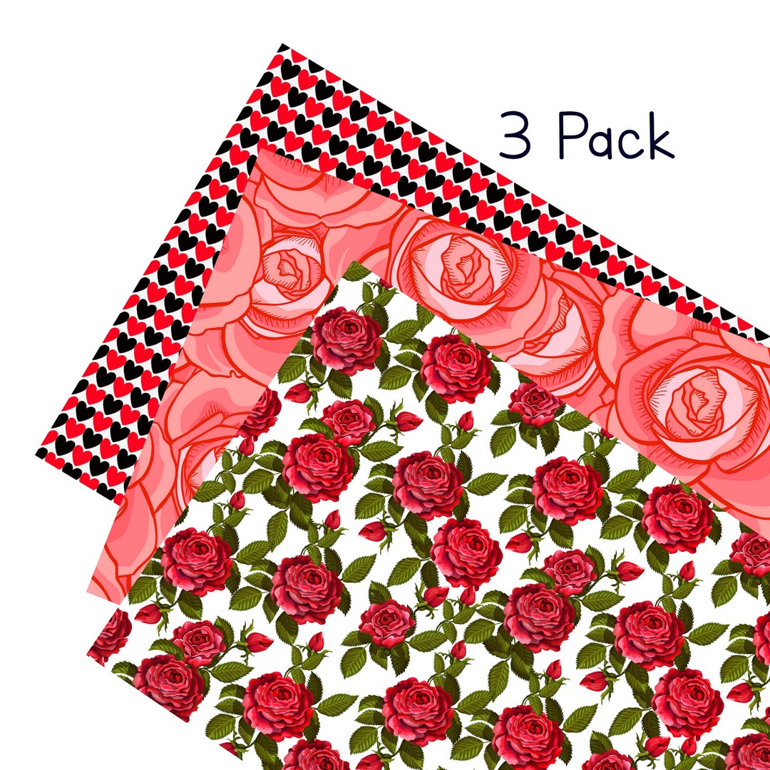 CAKE WRAP Value Pack, Edible Icing, Cake Decorating, Roses Icing Sheet ...