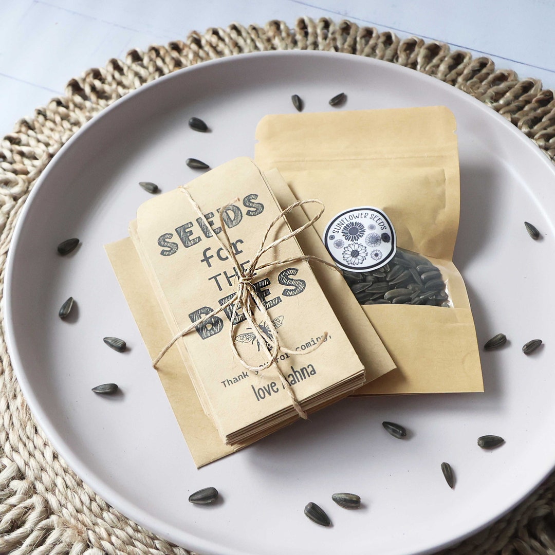 SEEDS FOR BEES Bee Seed Packets Custom Seed Packets Thank - Etsy