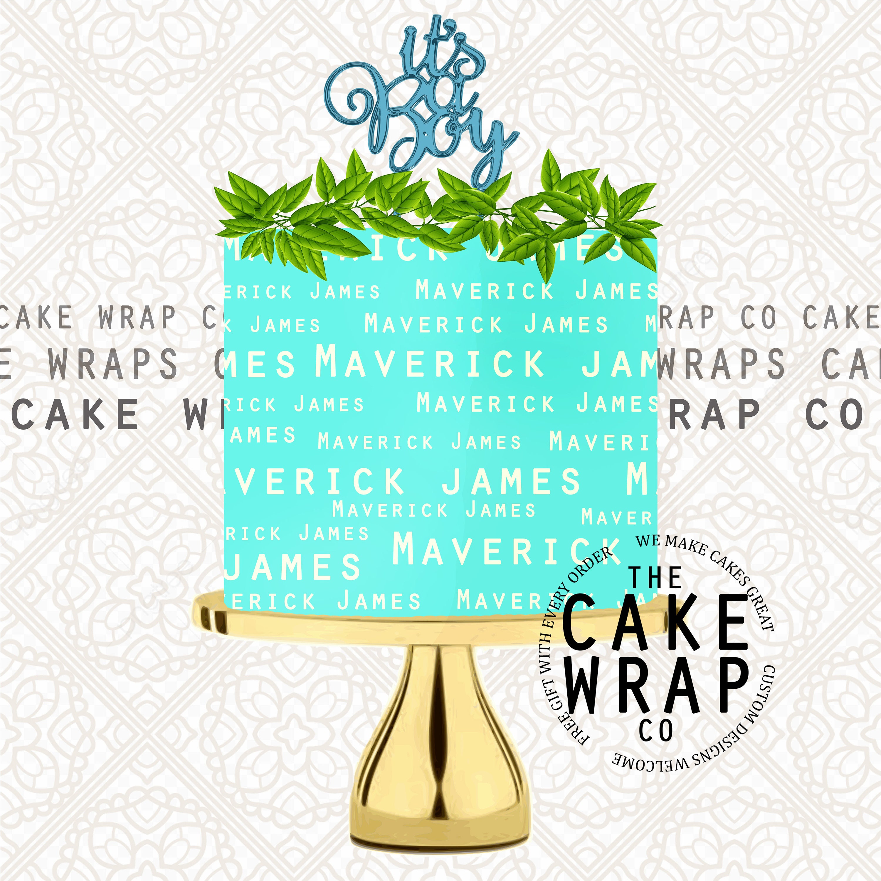 CAKE WRAP, Edible Icing, Personalised Cake Wrap, Icing Sheet, Icing ...