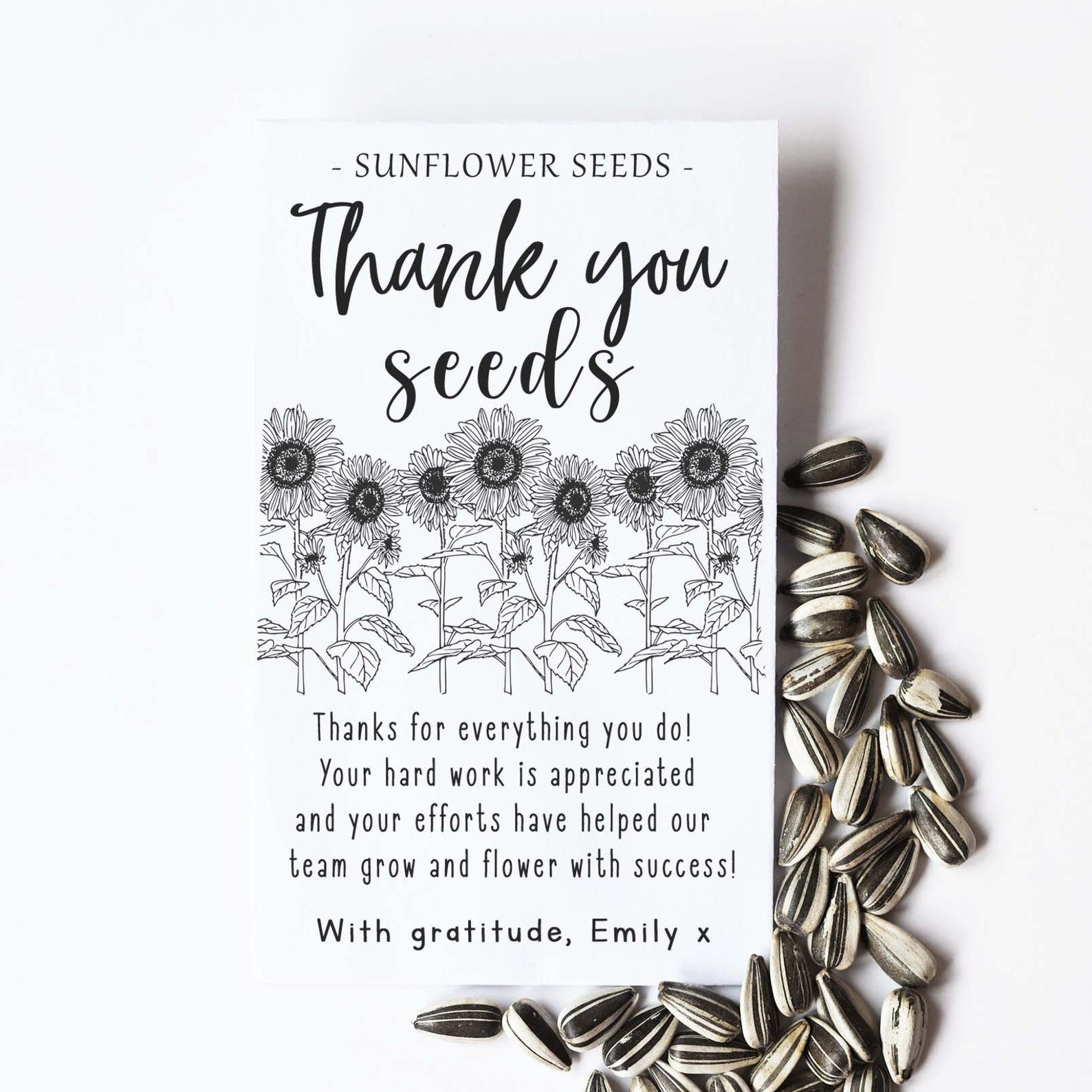 THANK YOU SEEDS, Gratitude Seed Packets, Custom Seed Packets, Thank You ...