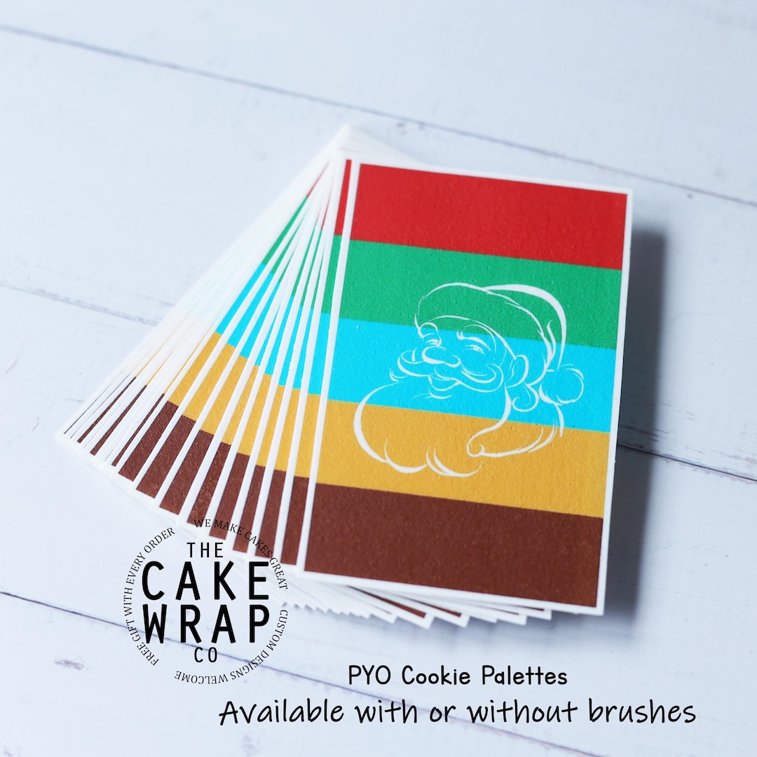 PYO COOKIE, Paint Your Own Christmas Cookie, Edible Paint Palette ...