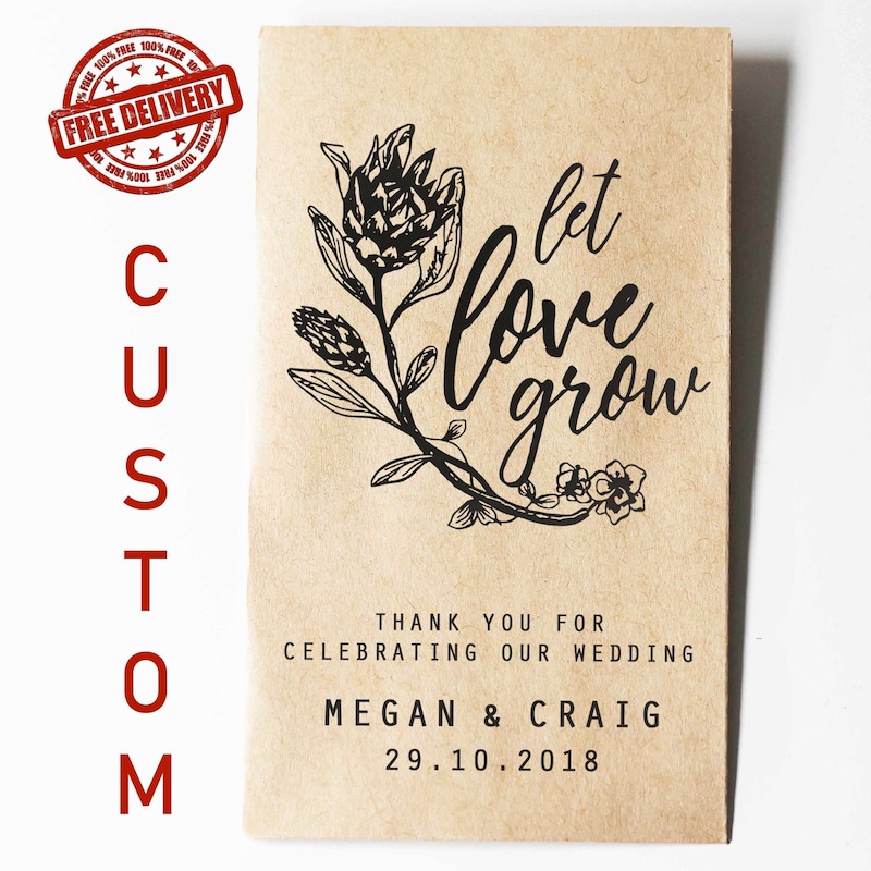 Wedding Seed Packets - Etsy