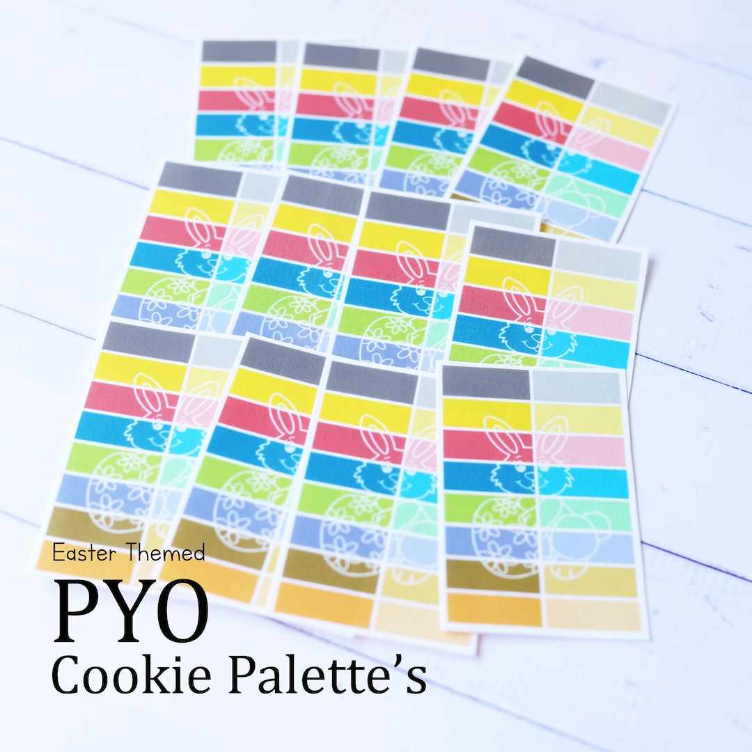 PYO COOKIE PALETTE, Paint Your Own Cookie, Edible Easter Paint Palette ...
