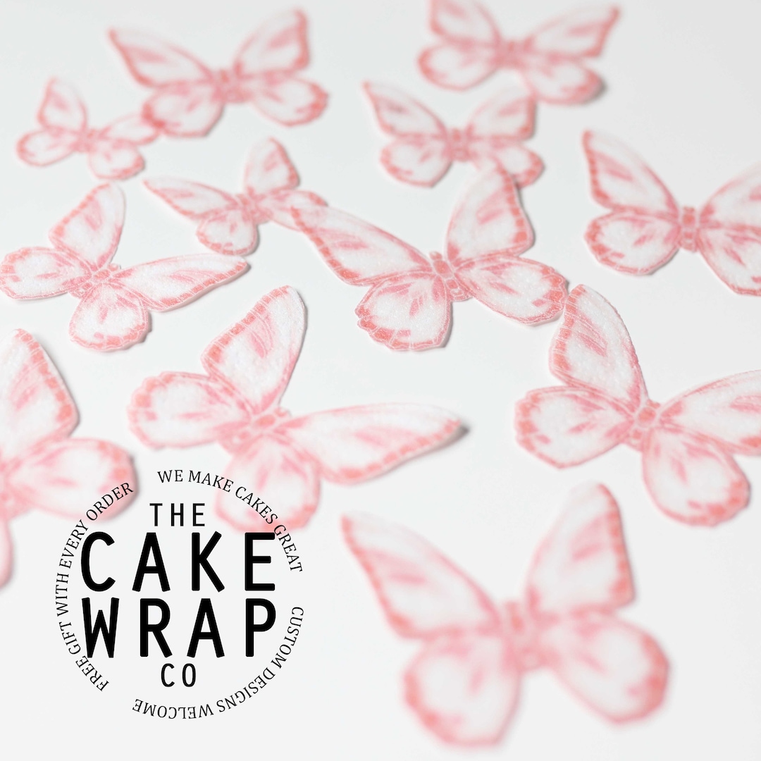 WAFER PAPER BUTTERFIES, Edible Pre-cut Butterfly, Wafer Butterflies ...