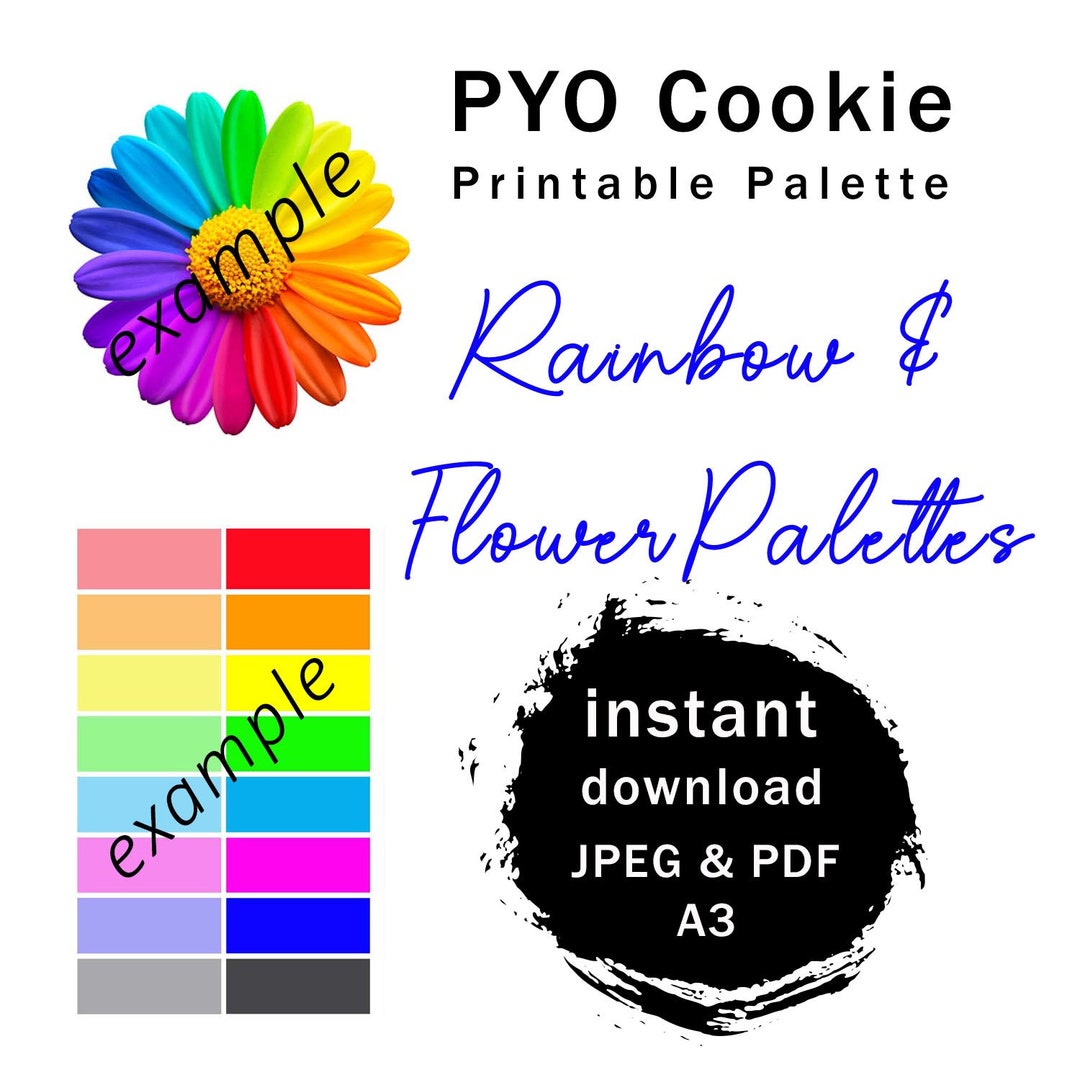 PYO Cookie Palette, Cookie Palette Digital File, Instant Download ...
