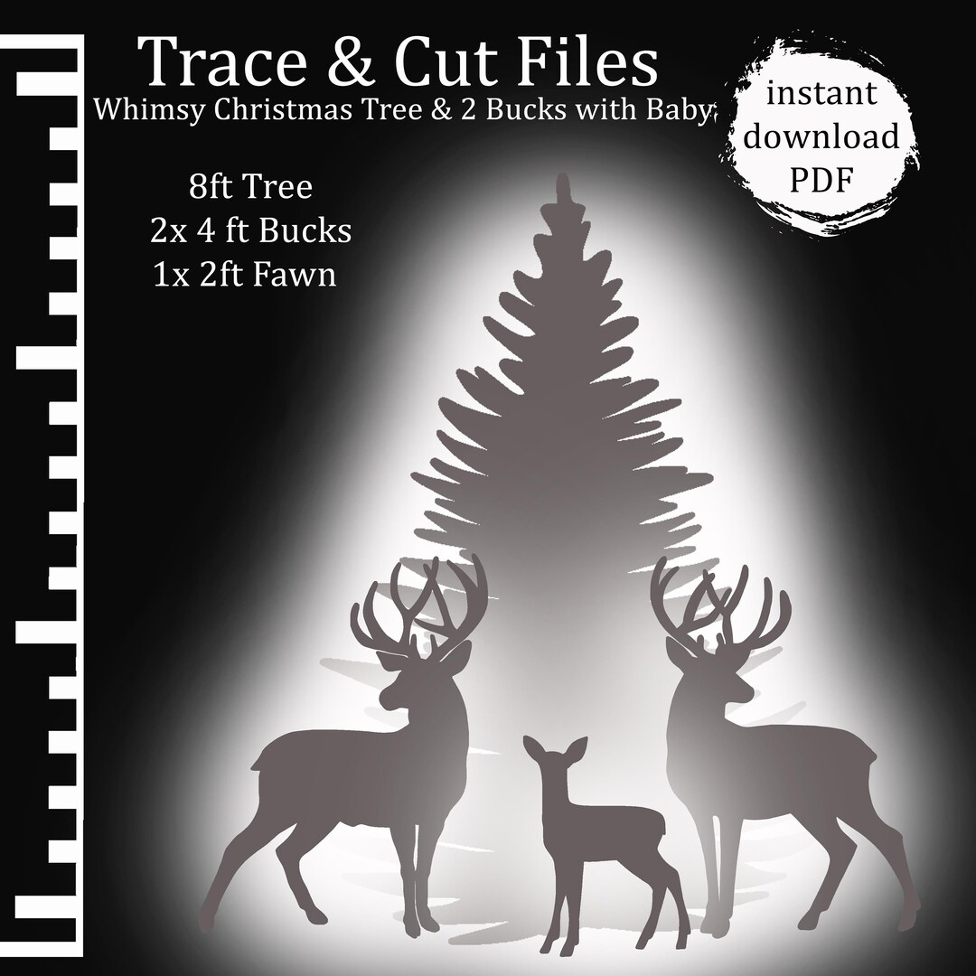 Christmas Trace and Cut Template, Printable Trace and Cut Christmas ...