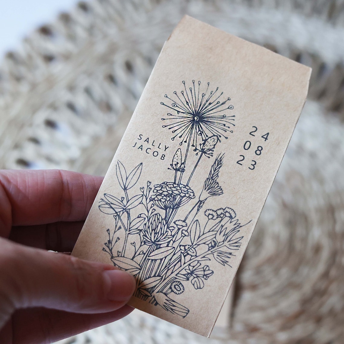 WEDDING FAVOUR, Thank You Seed Packets, Custom Wedding Seed Packets ...