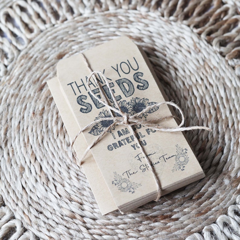 THANK YOU SEEDS, Gratitude Seed Packets, Custom Seed Packets, Thank You ...