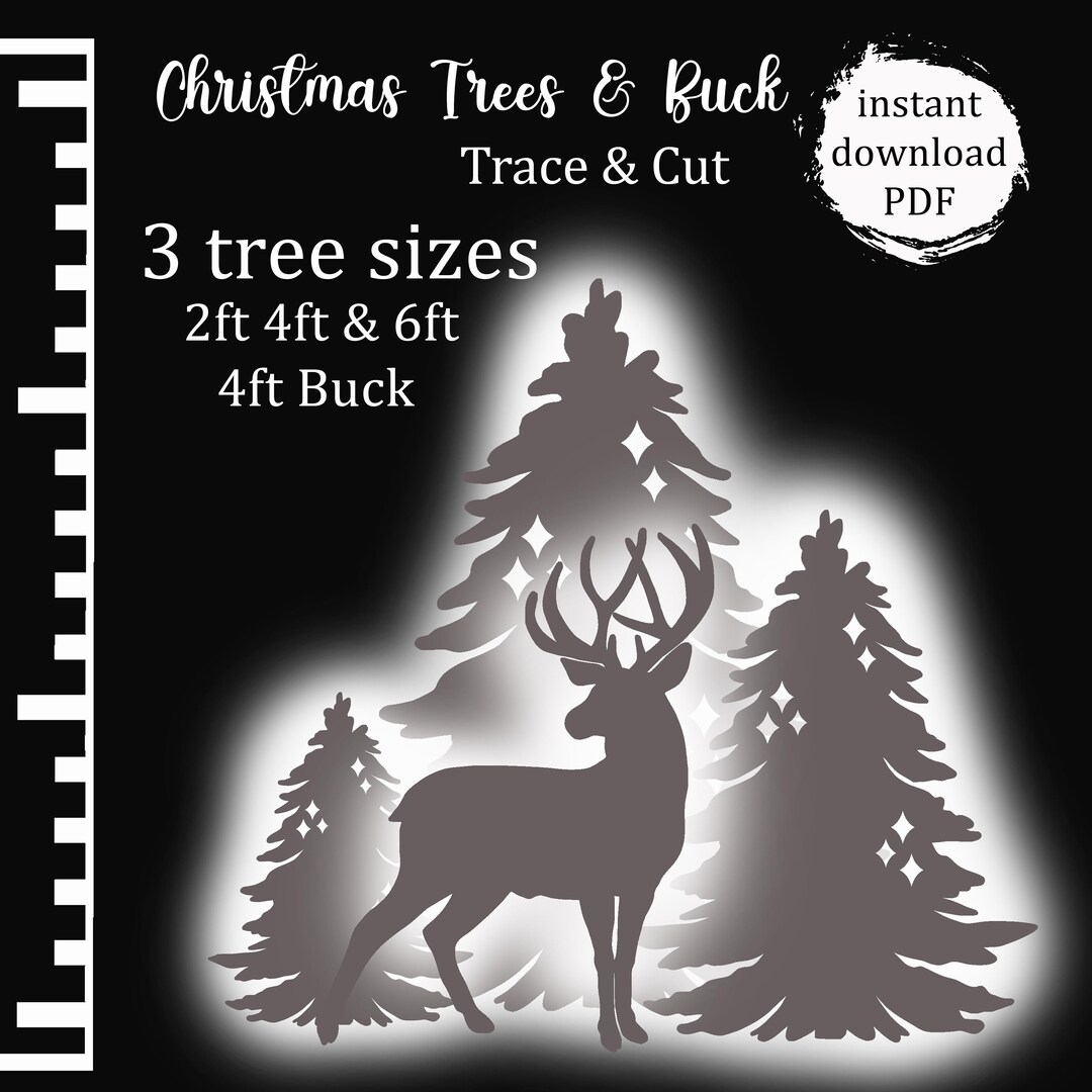 Christmas Trace and Cut Template, Printable Trace and Cut Christmas ...
