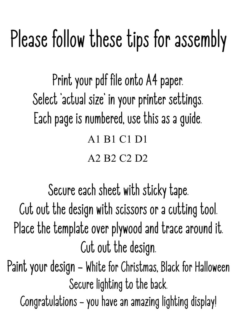Christmas Trace and Cut Template, Printable Trace and Cut Christmas ...