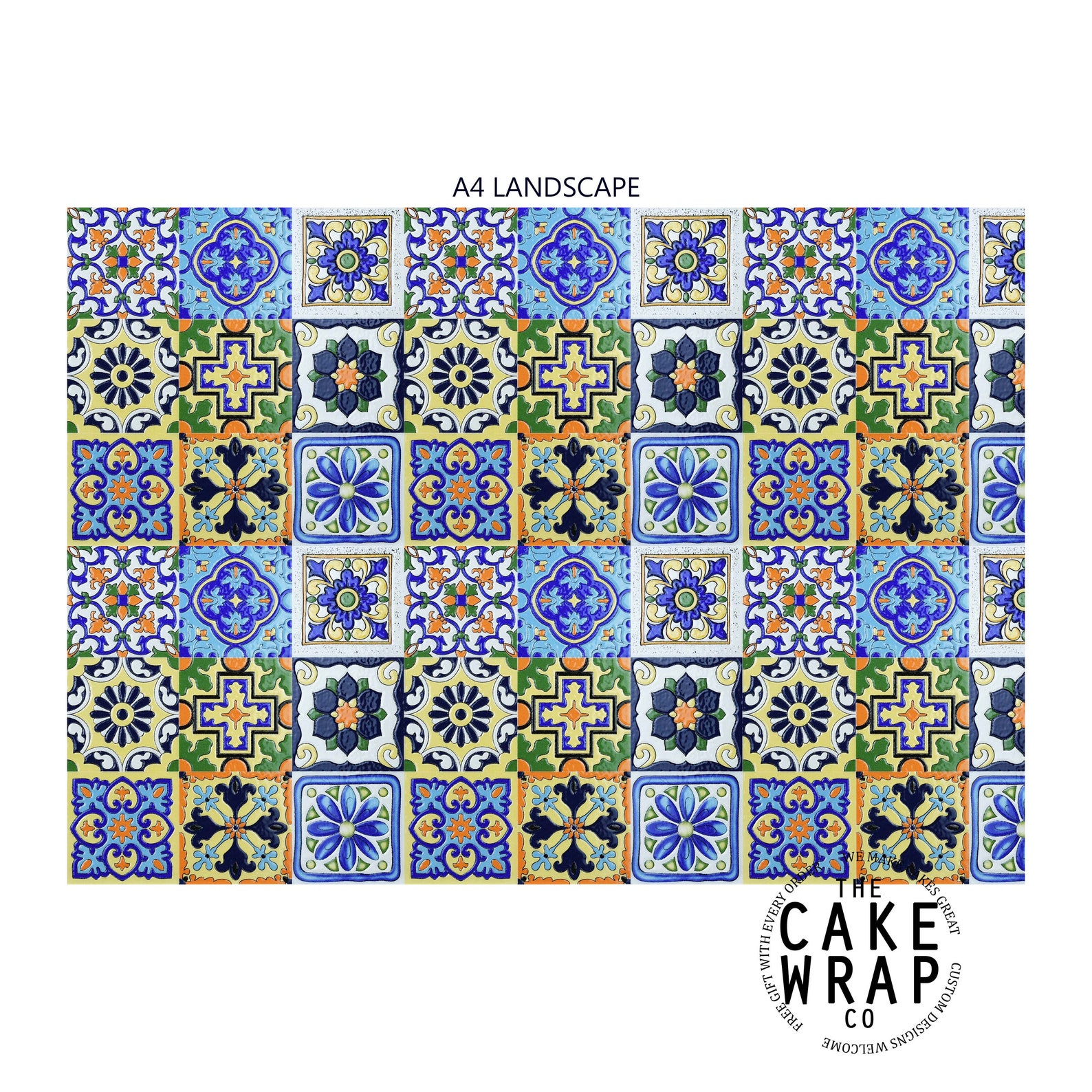 Tile Cake Wrap, Edible Icing Sheet - Etsy
