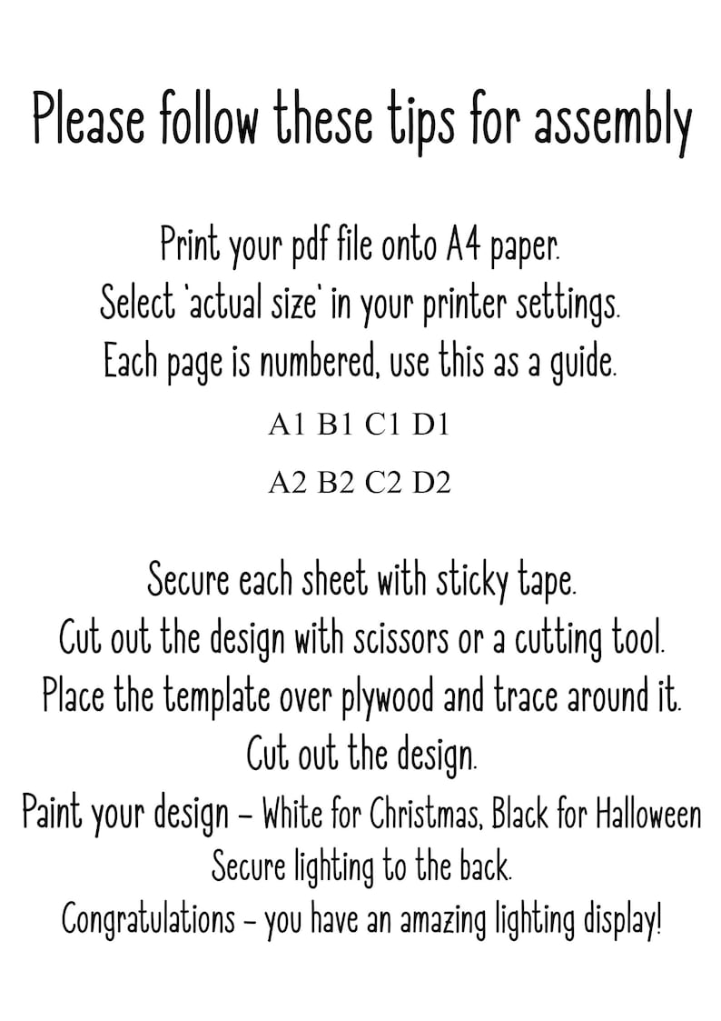 Christmas Tree Trace to Cut Template, Printable Trace and Cut Christmas ...