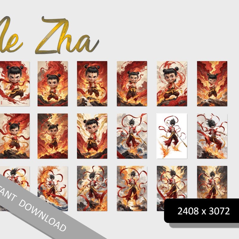 Nezha2 Wallpaper - Etsy