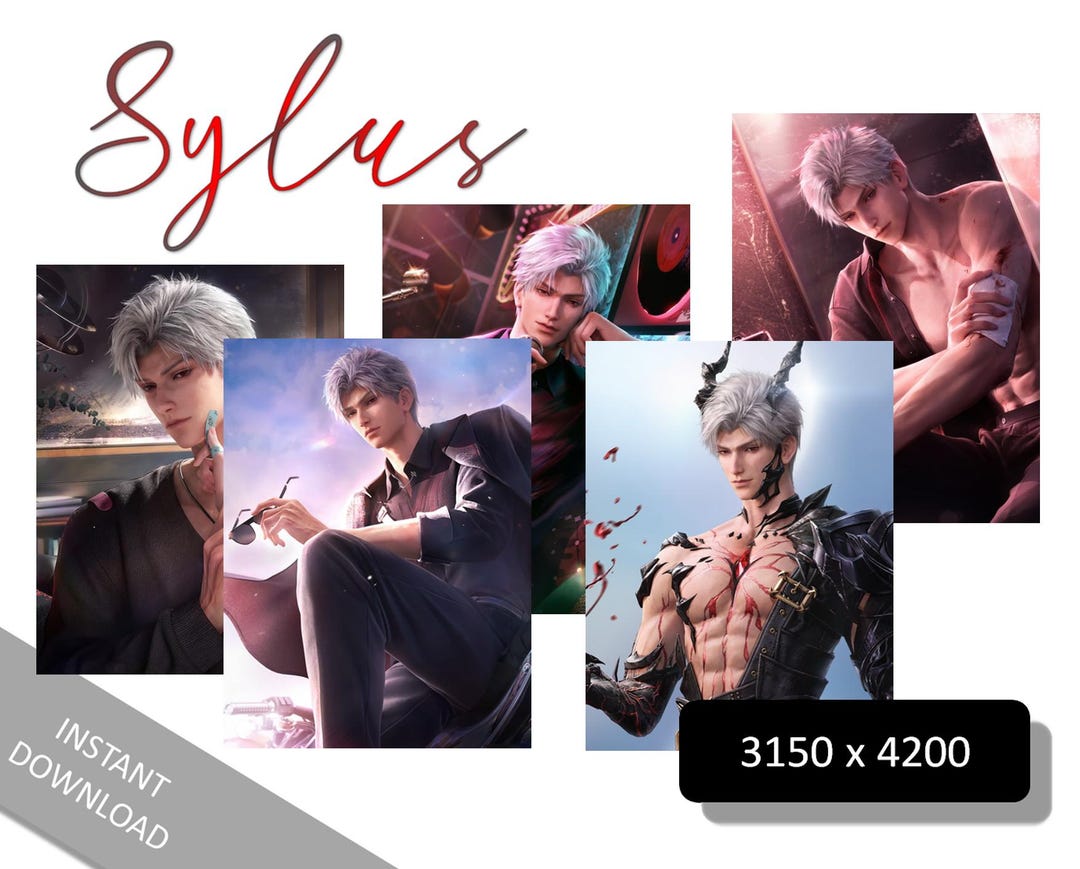 SYLUS Printable Wallpaper • 5 Images • 3150 X 4200 • Digital Print ...