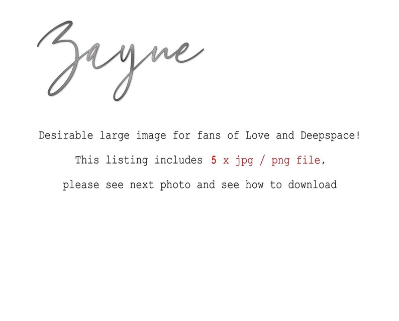 ZAYNE Printable Wallpaper • 5 Images • 3150 X 4200 • Digital Print ...