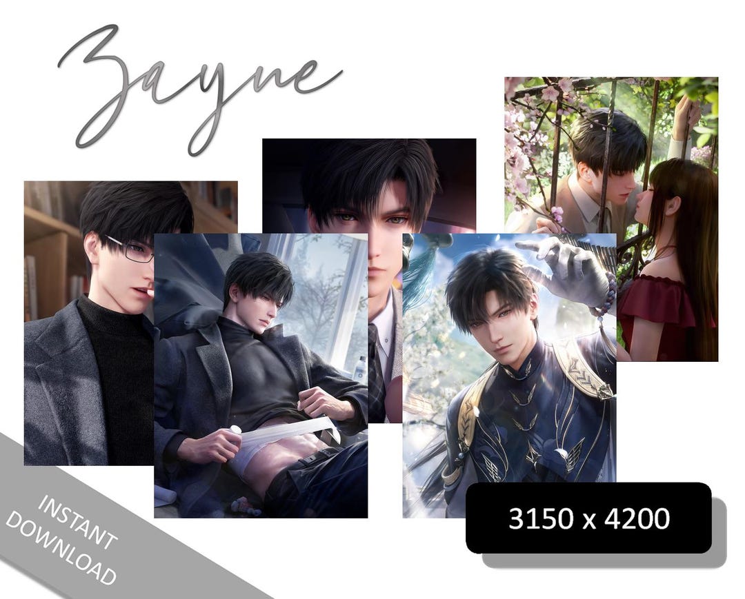 ZAYNE Printable Wallpaper • 5 Images • 3150 X 4200 • Digital Print ...