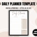 Minimalistic Brown Undated Daily Planner, Digital Planner, Printable ...