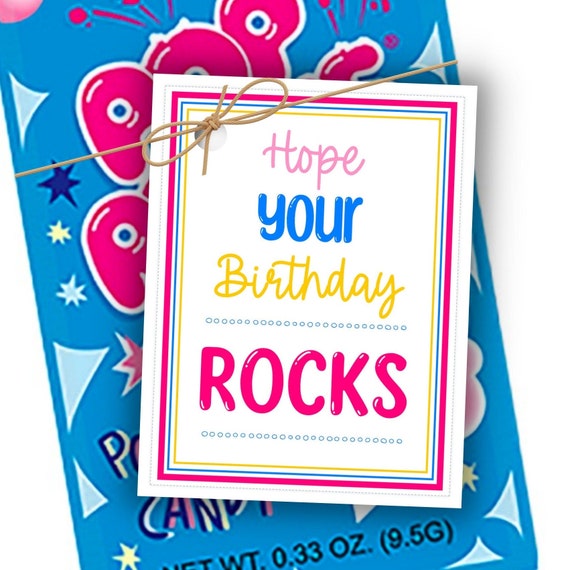 Printable Pop Rocks Tag Instant Download Teacher or Neighbor - Etsy