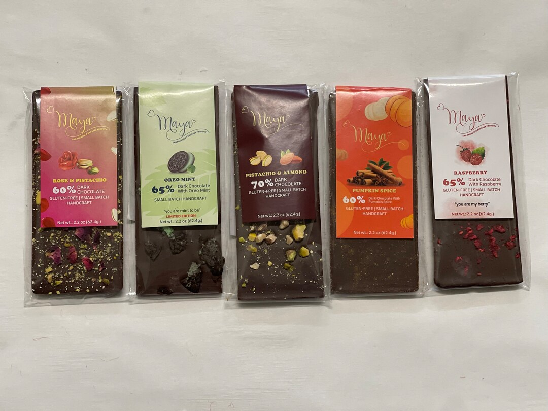 Premium Handmade Dark Chocolate Bundle 5 Pcs Best Seller - Etsy