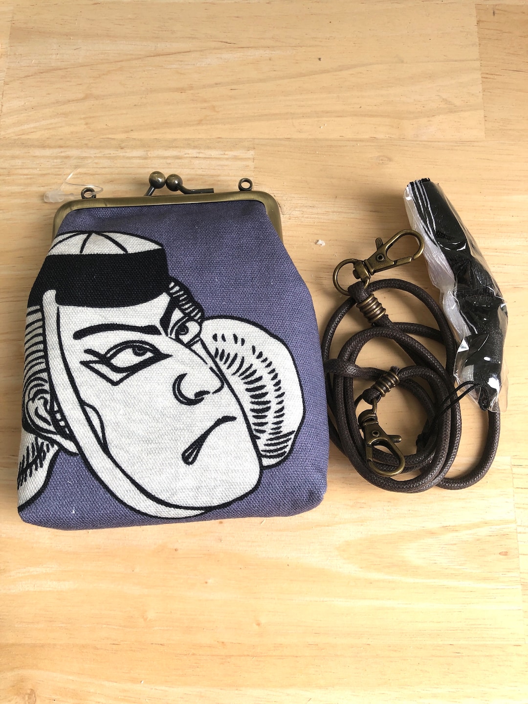 Coin Purse Neck Pouch Japanese Gamaguchi Kabuki - Etsy