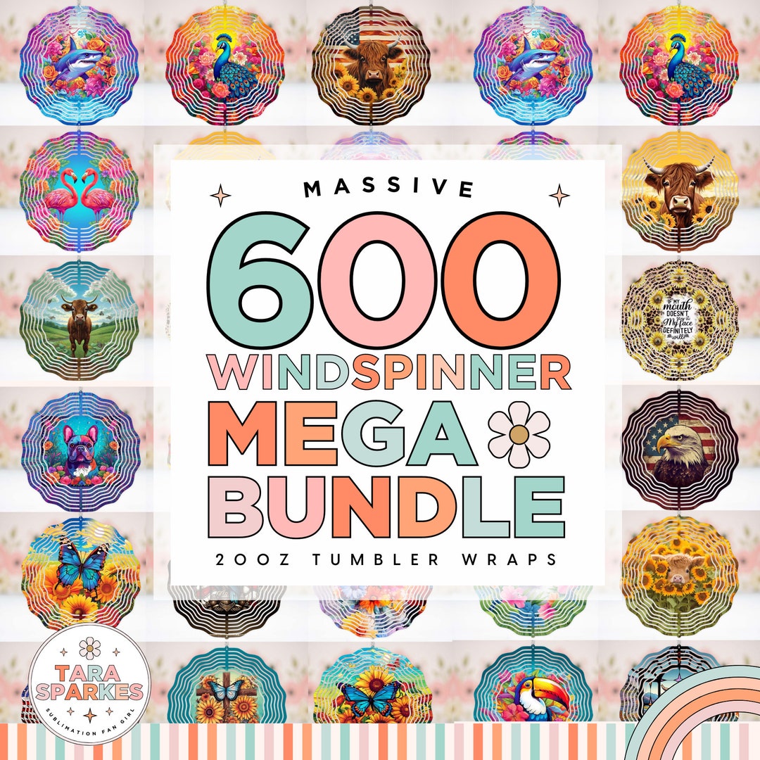 600+ PNG 10 Inch Wind Spinner Sublimation Design, Designs for Blanks ...