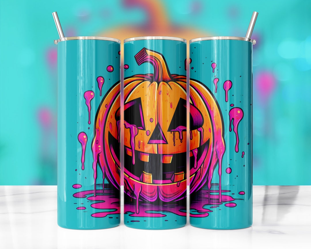Jackolantern4 20oz Tumbler Wrap Designs, Straight & Tapered Sublimation ...
