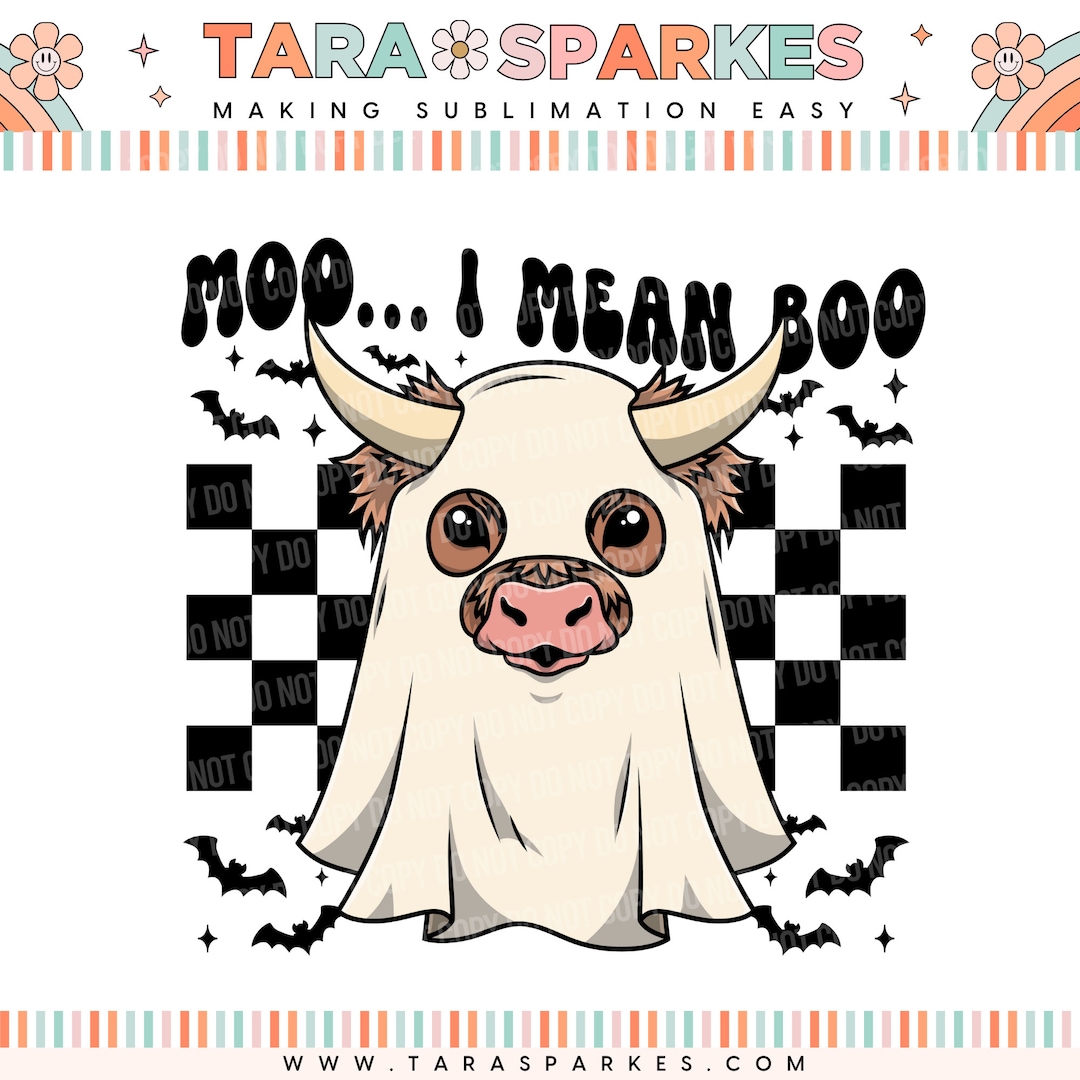 Moo I Mean Boo, Kids Halloween Png, Halloween Clip Art Tshirt Designs ...