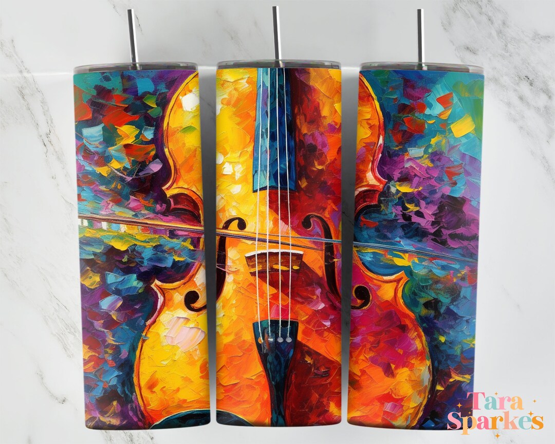 CELLO 20 Oz Skinny Tumbler Sublimation Design, Instant Digital Download ...