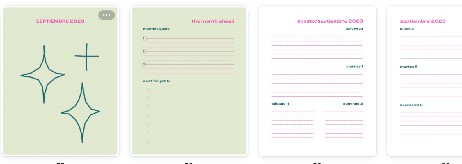 Printable 2023-2024 Academic Diary // Agenda 2023-2024 Imprimible - Etsy