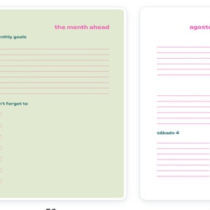 Printable 2023-2024 Academic Diary // Agenda 2023-2024 Imprimible - Etsy