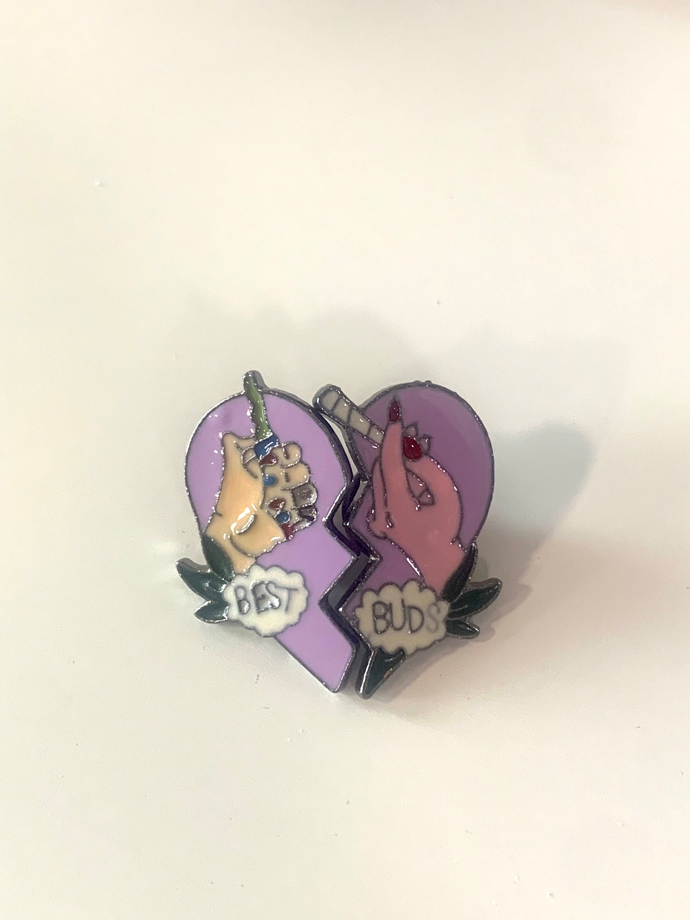 Matching Besties Best Buds Pins Stoner Backpack Pin Brooch - Etsy