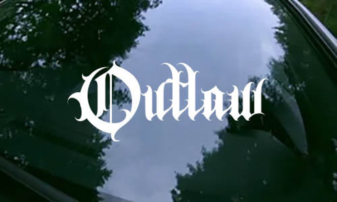 Outlaw Vinyl Decal Sticker Car Truck SUV Window Bumper - Etsy