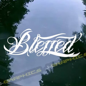Blessed Vinyl Decal Sticker Car Truck SUV Window Bumper - Etsy