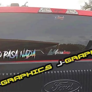 No Pasa Nada Vinyl Decal Sticker Car Truck SUV - Etsy