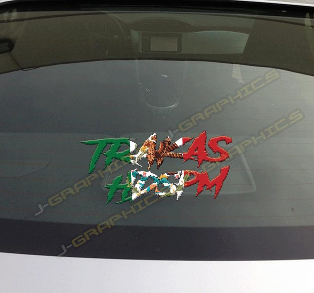 TRAKAS HDSPM Brush Design Vinyl Decal Sticker Car Truck SUV Window ...