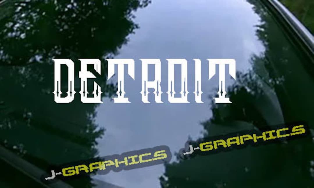 Detroit Vinyl Decal Sticker Car Truck SUV Window Bumper Michigan MI - Etsy