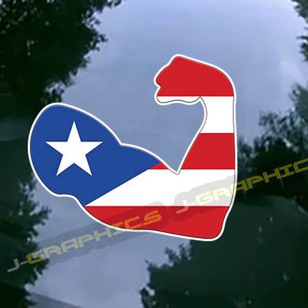 Puerto Rico Map Sticker - Etsy