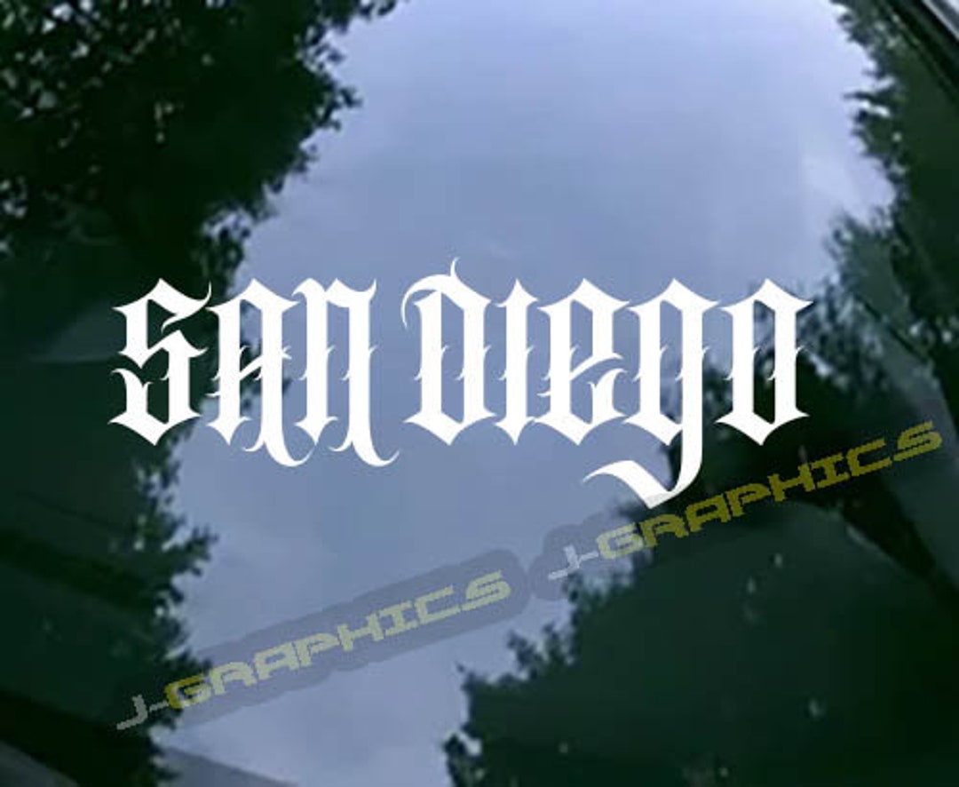 San Diego Vinyl Decal Sticker Car Truck SUV Window Bumper California CA ...