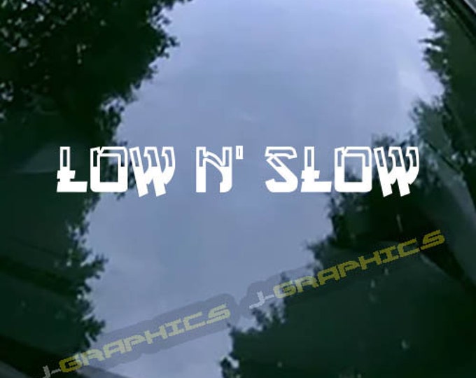 Low & Slow V2 Lowered Slammed JDM Funny Sticker Decal - Etsy
