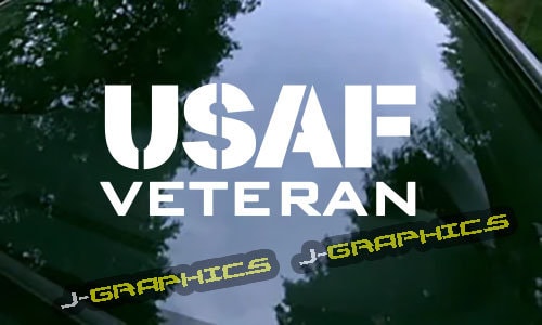 USAF Veteran Air Force Vinyl Decal Sticker Car Truck SUV - Etsy